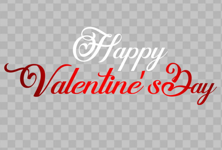 Download Hq Valentines Day Text Vector Png Image On Transparent ...