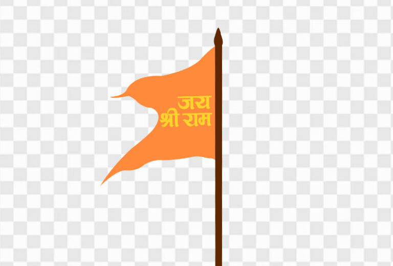 Orange Jai Shri Ram Flag Vector Clipart Png Transparent Image For Free ...