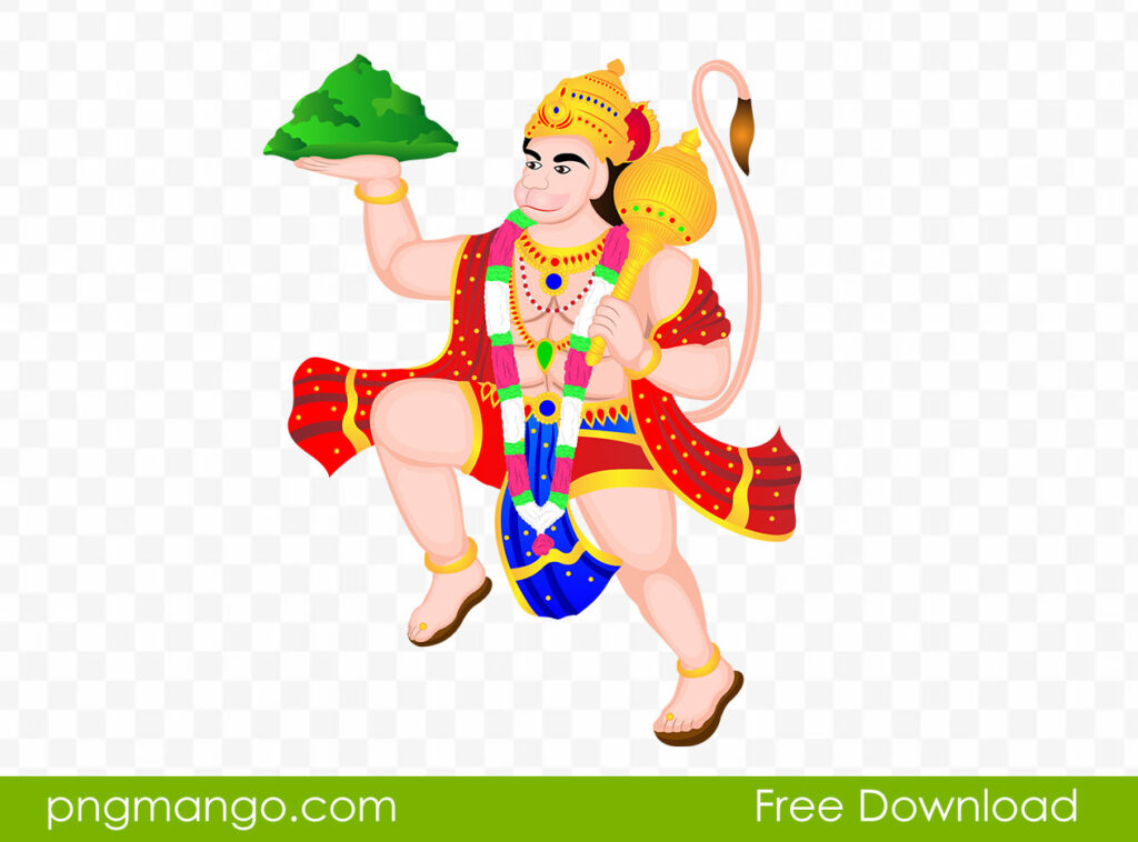 Lord Hanuman Vector Illustration Png Transparent Image For Free ...